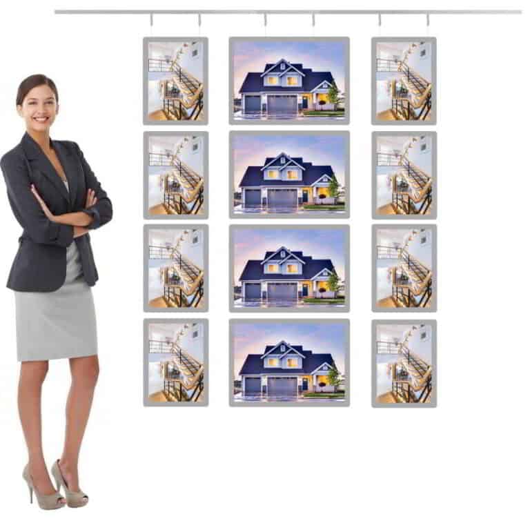 Estate Agent Window Display Led Backlit Frame 2025 NegoLuz USA